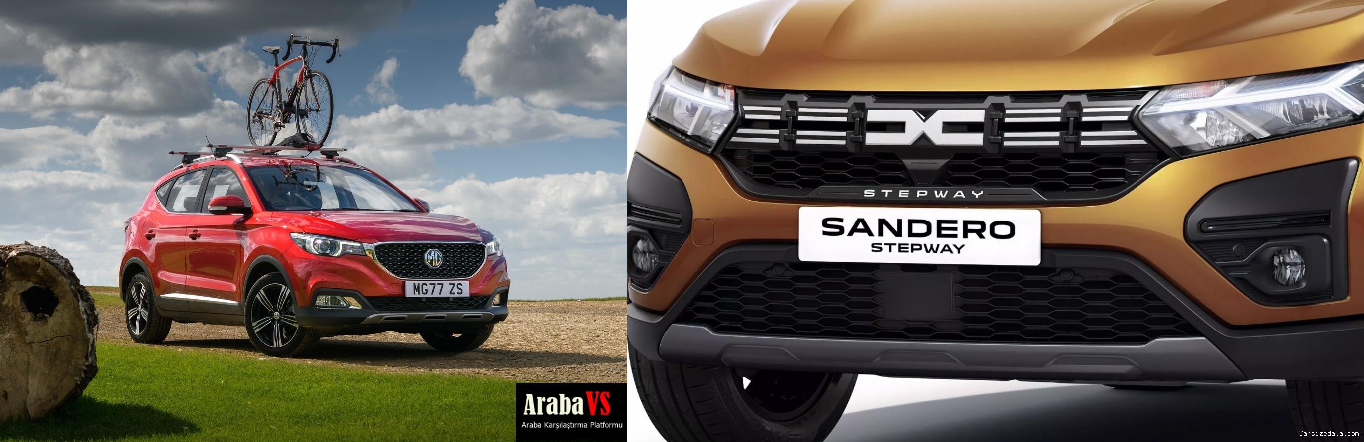 2023 MG ZS 1.5 106 HP VS. 2023 Dacia Sandero Stepway 1.0 Turbo 90 HP